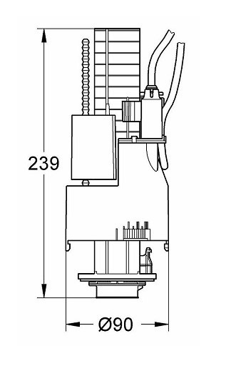 Grohe Old Style Pneumatic Flush Valve -Kingsway Plumbing